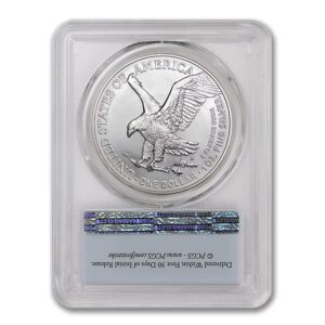 2021 (W) 1 oz Silver American Eagle MS-70 (Type 2 - First Strike - Struck at West Point Mint - Flag Label) $1 MS70 PCGS