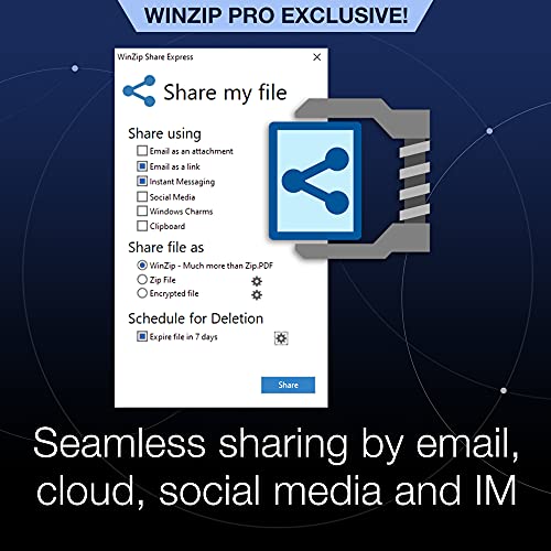 Corel WinZip 26 Pro | Zip Compression, Encryption, File Manager & Backup Software [PC Download] [Old Version]