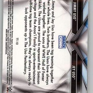 2020 Topps WWE Finest Tag Teams #TT-10 Jimmy Uso/Jey Uso SmackDown Wrestling Trading Card