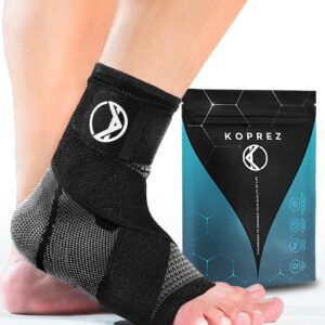 Koprez Plantar Fasciitis Sleeve - Plantar Fasciitis Relief, Plantar Fasciitis Socks, Ankle Compression Sleeve, Ankle Support for Women, Plantar Fasciitis Brace, Ankle Sleeve, Ankle Support Men