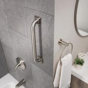 Bathroom Grab Bars Stainless Steel Handrail ADA Compliant 500lbs bathtubs and Showers Toilet Handle Safety for Handicap, Elderly, Disabled, Injury (18 inches)