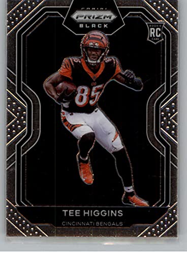 2020 Panini Chronicles Prizm Black #10 Tee Higgins Cincinnati Bengals RC Rookie Card Official NFL Football Trading Card in Raw (NM or Better) Condition