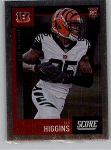 2020 panini chronicles score update rookies #450 tee higgins cincinnati bengals rc rookie card official nfl football trading card in raw (nm or better) condition