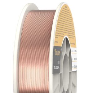 TOOLIOM ER70S-6 .030"(0.8 mm) Mild Steel Mig Solid Welding Wire on 10-Pound Spool for TL-200M TL-250M Pro