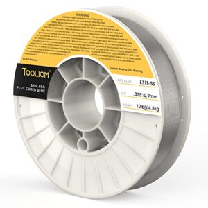 TOOLIOM E71T-GS .035" Diameter 10-Pound Spool Flux Core Self-shielded Carbon Steel Mig Welding Wire