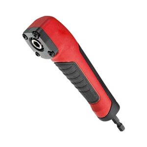 right angle attachment electric screwdriver repair 90 degree corner device, abs handle screwdriver socket adapter drill bit corner adapter for 18v impact driver and drill bit, (size:13.5x3.5x2cm)