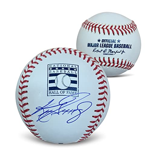 Ken Griffey Jr Autographed Hall of Fame Logo HOF Signed Baseball Beckett COA With Display Case