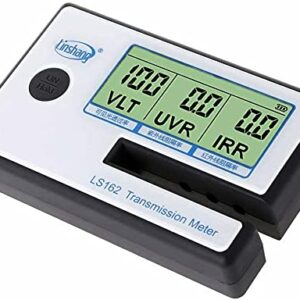 RockRose Portable Solar Tester Meter, Car Window Tint Solar Film Car Transmission Meter Filmed Glass Tester UV IR Rejection Meter Spectrum Tester IR 950nm UV 365nm VR 550nm