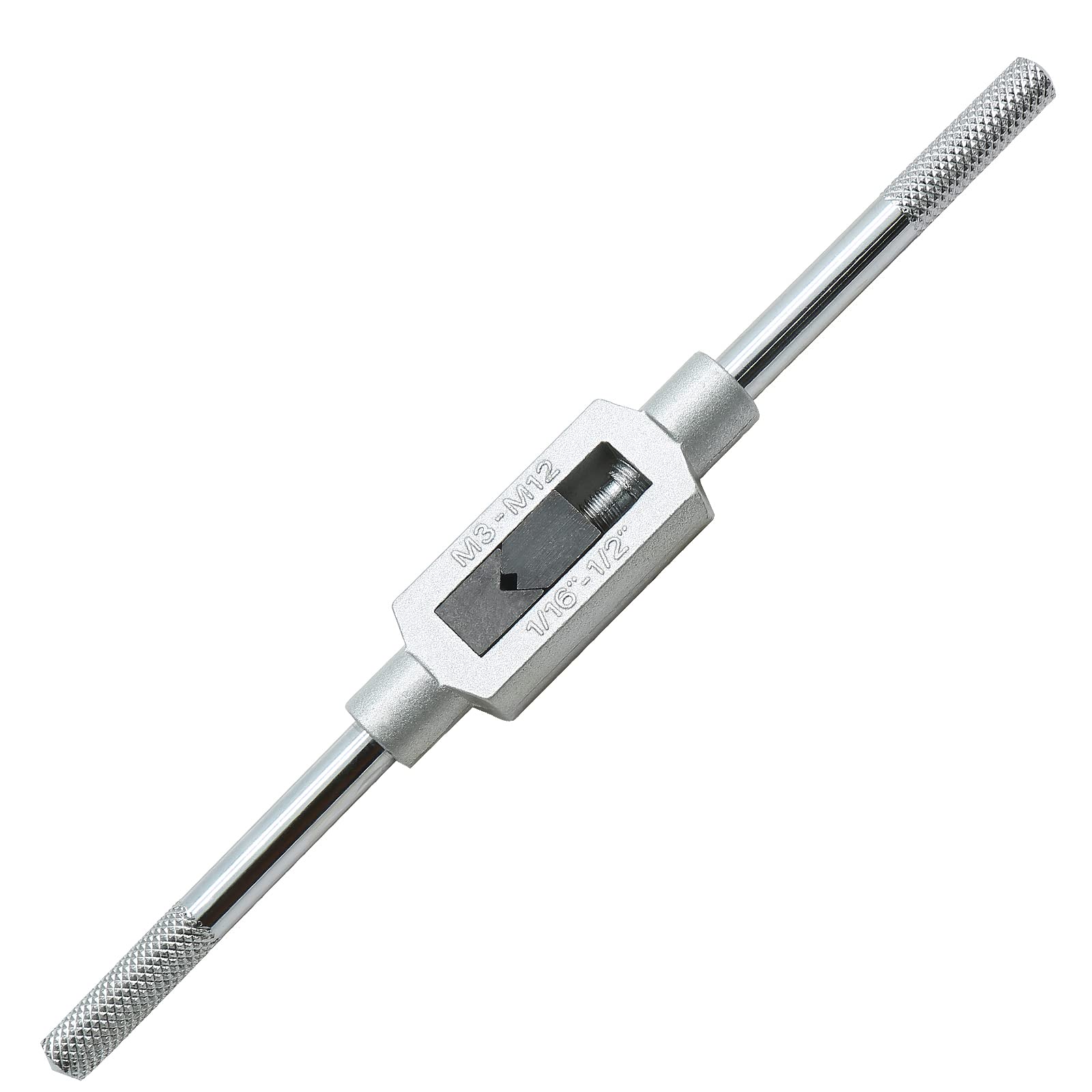 Piutouyar M3-M12 Adjustable Tap Wrench Handle 1/16"-1/2" Tap Handle Reamer Wrench Profesional Tapping Wrench Tool