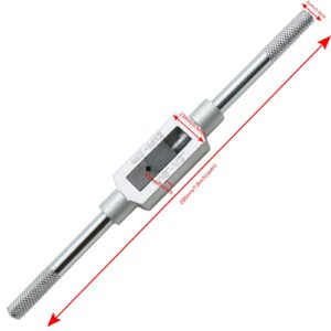 Piutouyar M3-M12 Adjustable Tap Wrench Handle 1/16"-1/2" Tap Handle Reamer Wrench Profesional Tapping Wrench Tool