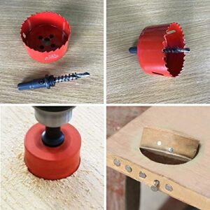 80mm Hole Cutter Laiwei HSS Bi-Metal Hole Saw&Cutter for Wood Plastic Drywall & Metal Sheet 3-1/8“（80mm）3.15inch