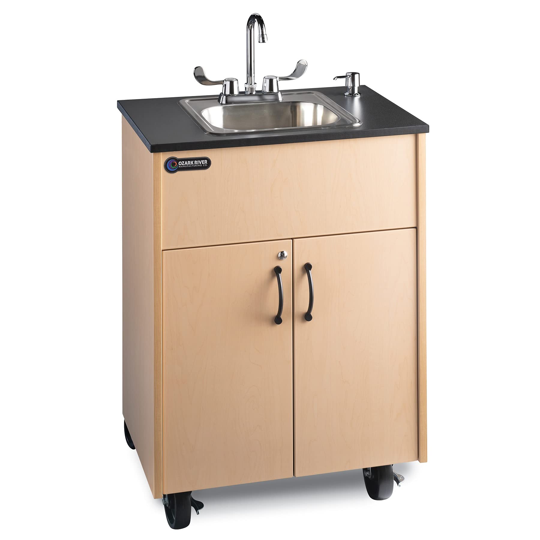 Ozark River Portable Sinks Premier Maple - Portable Handwashing Station - Portable Sink For Washing Hands - Portable Sink With Hot And Cold Water With Water Tank