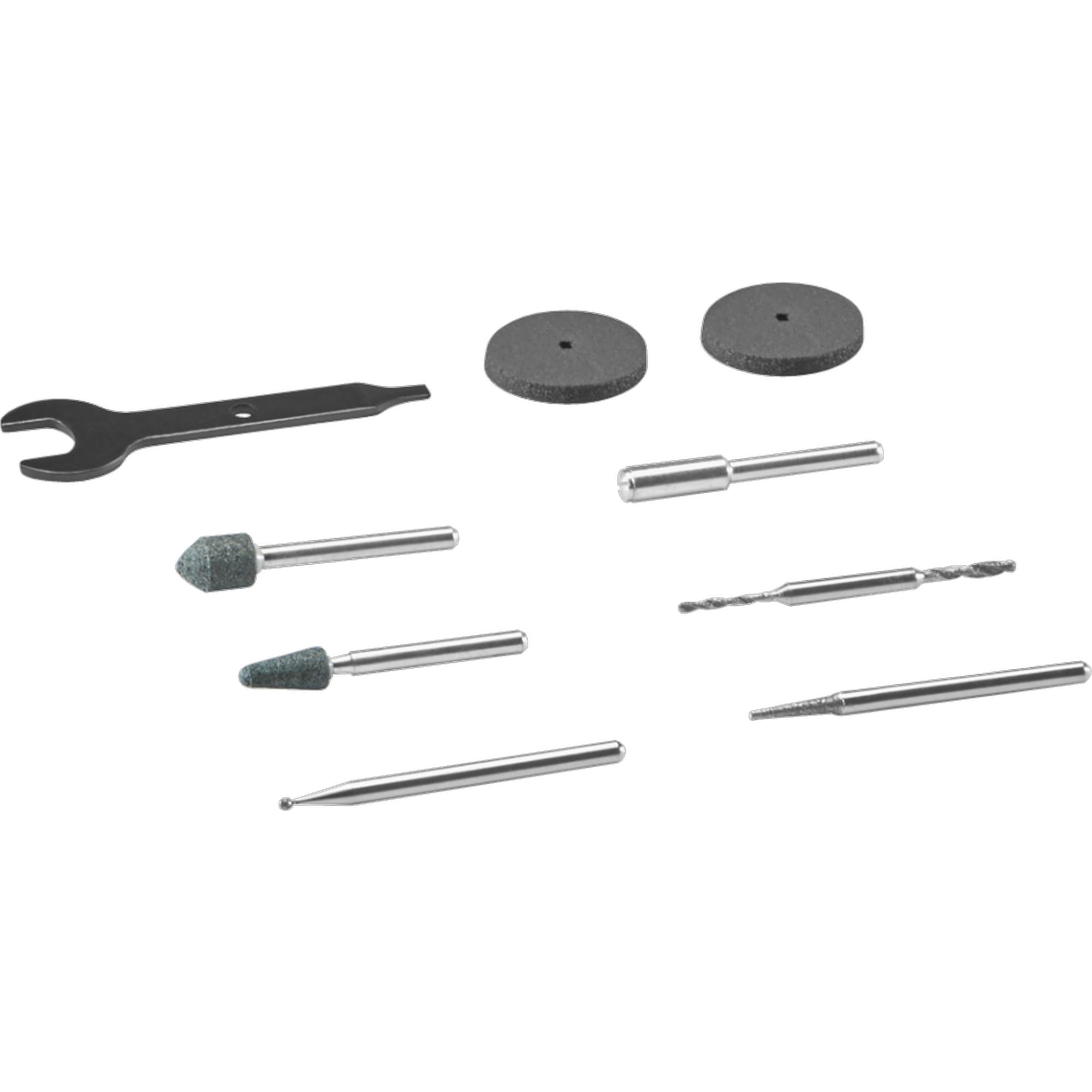 Dremel 735-01 Glass Etching Rotary Tool Accessories Kit - 8 Piece Set - Includes Grinding Stones, Polishing Disc, and Diamond Drill Bit, Blue