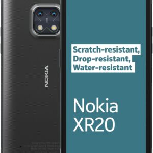 Nokia XR20 Dual-SIM 128GB ROM + 6GB RAM (GSM Only | No CDMA) Factory Unlocked 5G Smartphone (Granite) - International Version