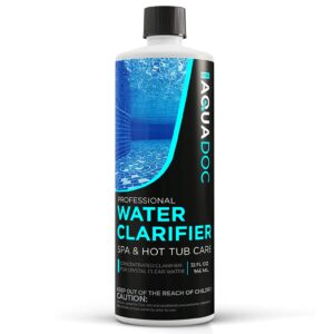 mav aquadoc spa clarifier & hot tub clarifier for fast acting cloudy water treatment, the spa clarifier hot tub owners love, use our hot tub water clarifier to keep your spa clear & balanced - 32oz