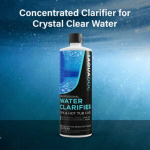 MAV AquaDoc Spa Clarifier & Hot Tub Clarifier for Fast Acting Cloudy Water Treatment, The Spa Clarifier Hot Tub Owners Love, Use Our Hot Tub Water Clarifier to Keep Your Spa Clear & Balanced - 32oz