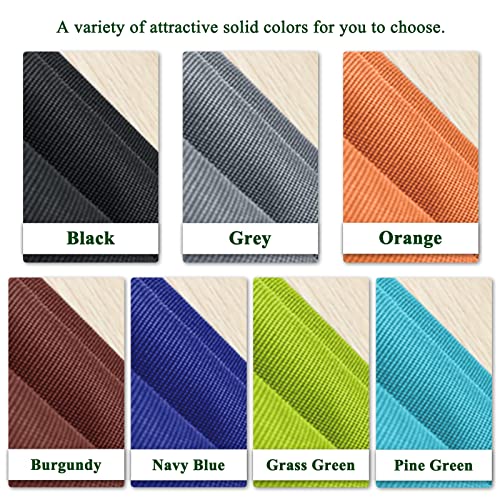 COSHNIBI Patio Cushion Covers Replacement, Outdoor Cushion Covers for Patio Furniture, Waterproof Outdoor Chair Cushions Slipcovers with Zipper, Cover Only (Black, 22x22x4 in-4 Pack)