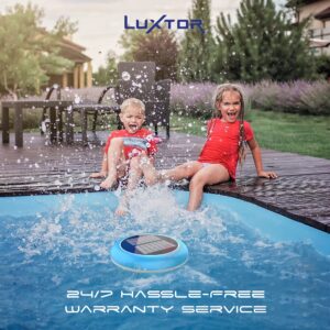 LUXTOR Solar Pool Ionizer, Cleaner, and Purifier Restores Clear, Chlorine-Free Water, Long Lasting Anode for 35,000 Gallons, Natural Shock for Swimming Areas, Smart Replacement