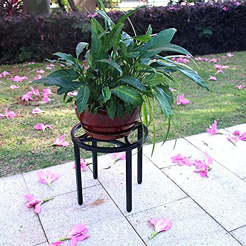 Zhongma Set of 3 Metal Plant Stand for Heavy Potted Plant, 220 LBS Capacity & Heavy Duty Construction, Low Plant Stand for Home Indoor and Outdoor, Sturdy Plant Stand without Installation Required