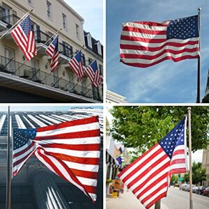 ZWXT American Flag 3x5FT Outdoor Heavy Duty Flag Strongest Longest Lasting Made of Nylon Canvas Head Double, Embroidered Stars, Stitched Stripes Bright Colours Brass Grommets, UV and Fade Resistant