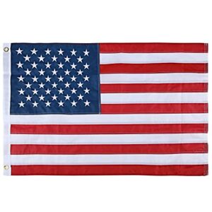 ZWXT American Flag 3x5FT Outdoor Heavy Duty Flag Strongest Longest Lasting Made of Nylon Canvas Head Double, Embroidered Stars, Stitched Stripes Bright Colours Brass Grommets, UV and Fade Resistant