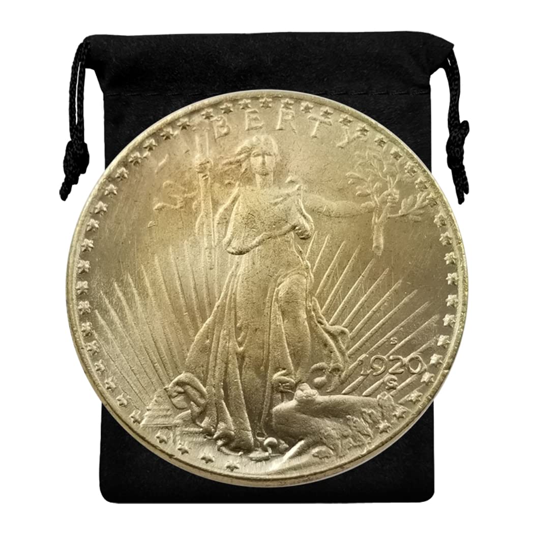 Kocreat Copy 1920-S Double Eagle Liberty Coin Twenty Dollars-Replica USA Souvenir Coin Hobo Coin Morgan Dollar Collection, Silver