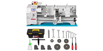 VEVOR Metal Lathe 8.7 x 29.5 Inch/220 x 750MM Mini Metal Lathe 1.1KW Infinitely Variable Speed Mini Lathe Machine LED Screen for Counter Face Turning Driling