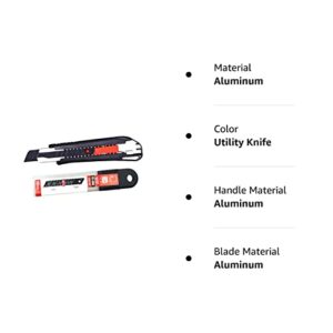 Retractable Utility Knife with 11 Breakable Blades, Sturdy and Practical Simple Structure snap off utility knife boxcutter 18mm knife. (utility knife)