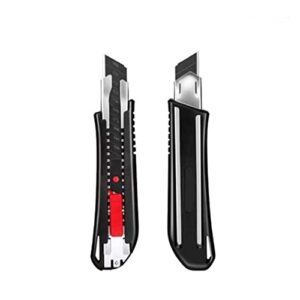 Retractable Utility Knife with 11 Breakable Blades, Sturdy and Practical Simple Structure snap off utility knife boxcutter 18mm knife. (utility knife)