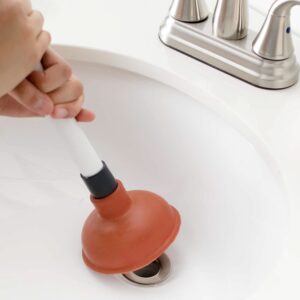 LDR 512 3110A Sink Drain Bathrooms, Kitchens, Baths, Showers Compact and Powerful Easy to Store and Hide, Mini Plunger