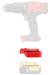 lq-18ry adapter only fits craftsman v20 (not old 20v) cordless tools for dewalt 20v max xr platform lithium batteries-adapter only, red