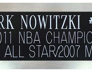 Dirk Nowitzki Autographed Blue Dallas Jersey - Beautifully Matted and Framed - Hand Signed By Dirk and Certified Authentic by Fanatics - Includes Certificate of Authenticity