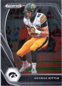 2021 panini prizm draft picks #50 george kittle iowa hawkeyes football trading card