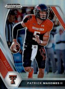 2021 panini prizm draft picks #7 patrick mahomes ii texas tech red raiders football trading card