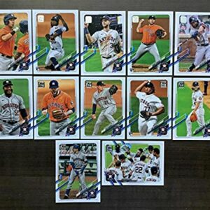 2021 Topps Series 1 & 2 Houston Astros Team Set - 23 Cards Correa Alvarez Bregman Altuve