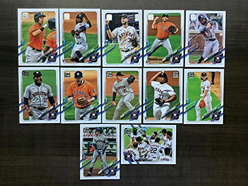 2021 Topps Series 1 & 2 Houston Astros Team Set - 23 Cards Correa Alvarez Bregman Altuve