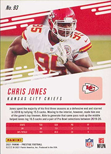 Football NFL 2021 Prestige #93 Chris Jones NM-MT Chiefs