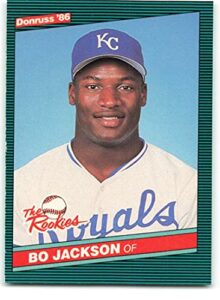 1986 donruss rookies #38 bo jackson nm++ rc rookie kansas city royals baseball