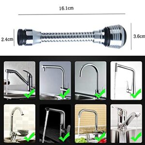 Bathroom Kitchen Gadgets 2 Modes 360 Rotatable Bubbler High Pressure Filter Tap Faucet Extender Water Saving Bathroom Kitchen Accessories Supplies