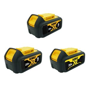 yadoker silicone protect case for dewalt 20v 4.0,5.0 battery  3pcs