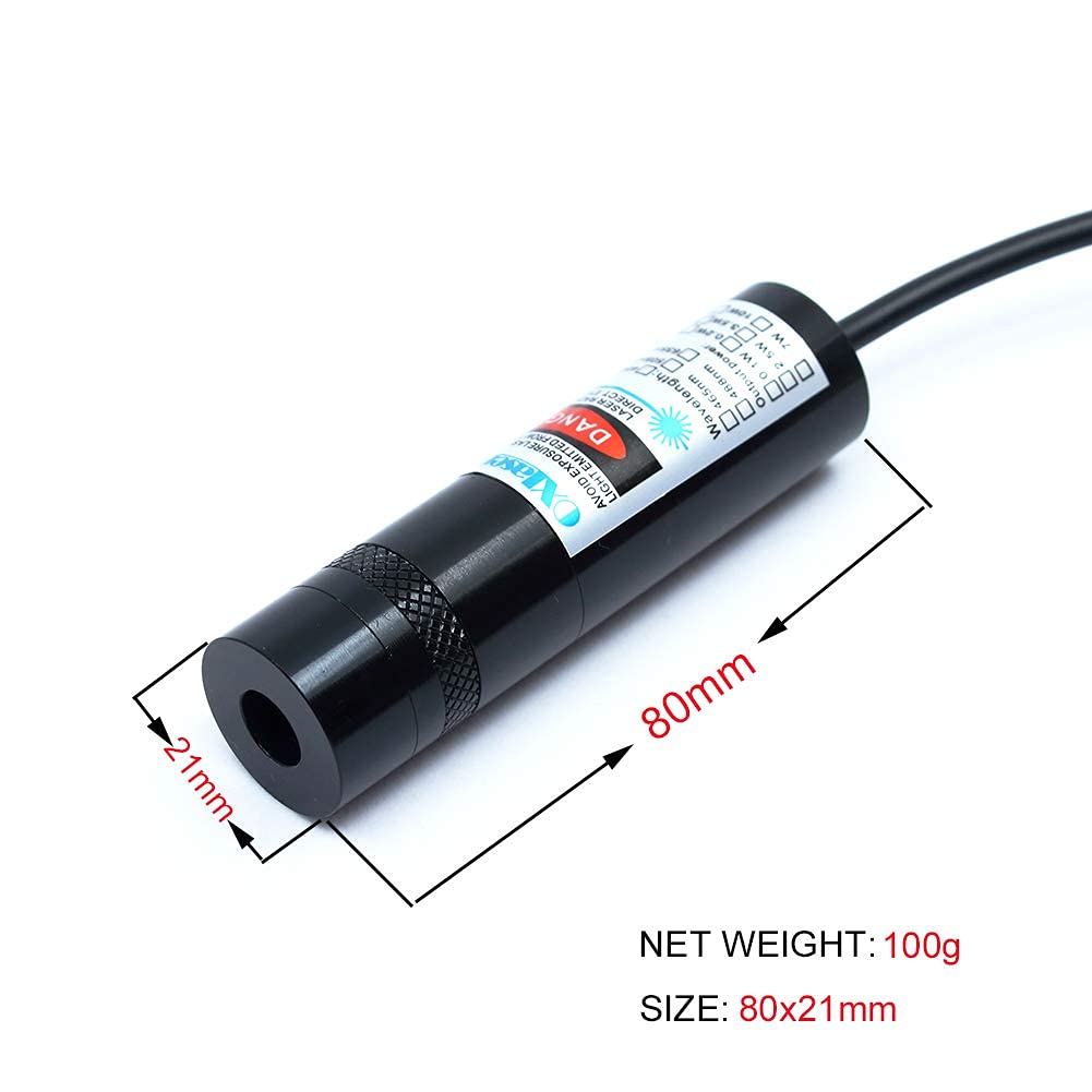 OXLasers 650nm Adjustable Red Cross Line Laser Module for Positioning Cross Laser Alignment Locator (Cross Line)