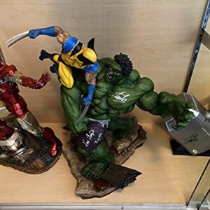 PSA/DNA Authentic Stan Lee & Lou Ferrigno Autograph 23 Inch Limited Edition Marvel Hulk vs Wolverine Statue/Bust #'d /4000