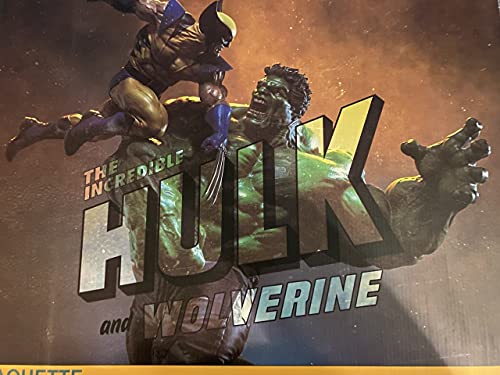 PSA/DNA Authentic Stan Lee & Lou Ferrigno Autograph 23 Inch Limited Edition Marvel Hulk vs Wolverine Statue/Bust #'d /4000