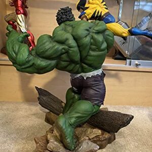 PSA/DNA Authentic Stan Lee & Lou Ferrigno Autograph 23 Inch Limited Edition Marvel Hulk vs Wolverine Statue/Bust #'d /4000