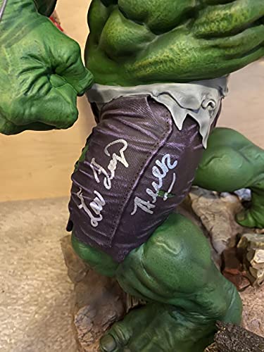 PSA/DNA Authentic Stan Lee & Lou Ferrigno Autograph 23 Inch Limited Edition Marvel Hulk vs Wolverine Statue/Bust #'d /4000