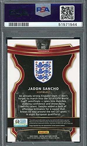 Jadon Sancho 2020 Select UEFA Euro Soccer Card #80 PSA 9