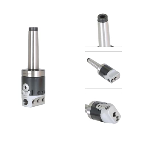 findmall 2 Inch Boring Head MT3 Carbide Boring Bar Set Milling Set Fit for Milling, Shaping and Drilling Machines