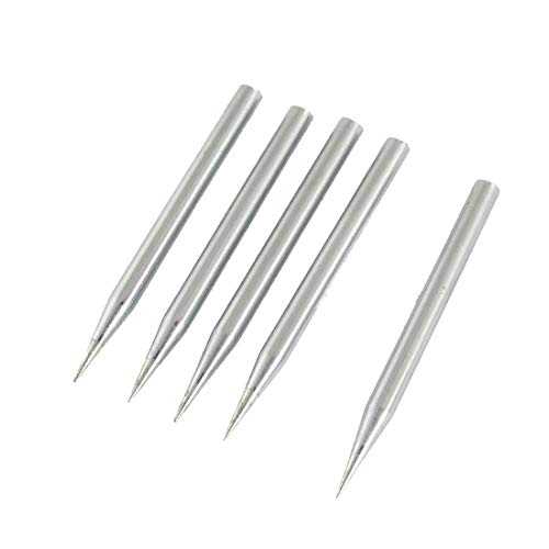 New Lon0167 5 Pcs 40W Replaceable Solder Iron Tips for Soldering Station Rework Welder(5 Stück 40W auswechselbare Lötkolbenspitzen für L_ö_tstation Rework Welder