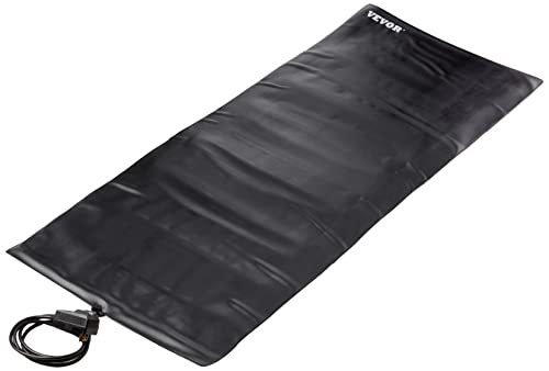 VEVOR, 2ft x 5ft Walkway, 120V Ice, PVC Heated 6ft Power Cord, Slip-Proof, Ideal Winter Outdoor Snow Mat, 2'' per Hour Melting Speed, Black