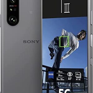 Sony Xperia 1 III XQ-BC72 5G Dual 256GB 12GB RAM Factory Unlocked (GSM Only | No CDMA - not Compatible with Verizon/Sprint) International Version - Frosted Gray